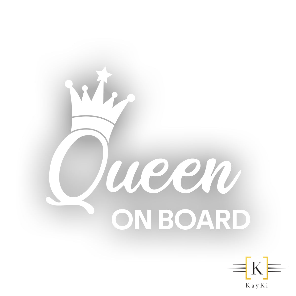Stickers voiture - Queen on board – KayKi